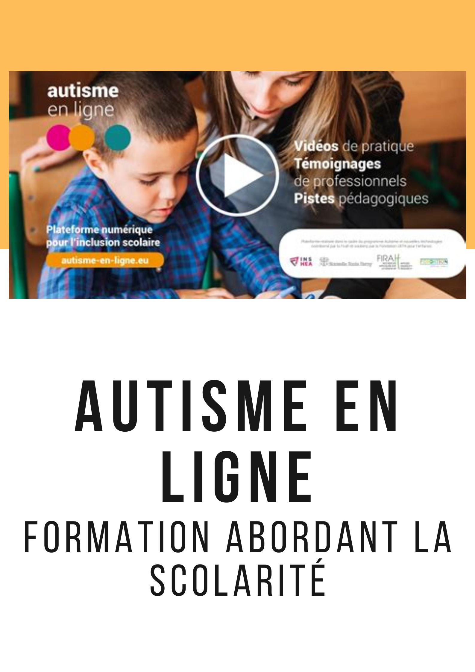Autisme en ligne ( formation inclusion scolaire autisme) – Virginie ...