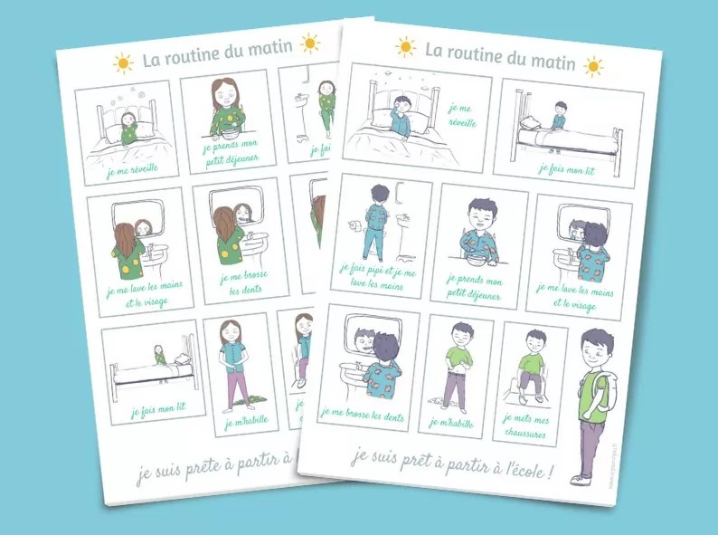 Outils PICTOS ROUTINE – Virginie Couillaud, éducatrice spécialisée