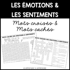Outils EMOTIONS 6: JEUX DE LETTRES: mots croisés, mots mêlés, petit bac ...